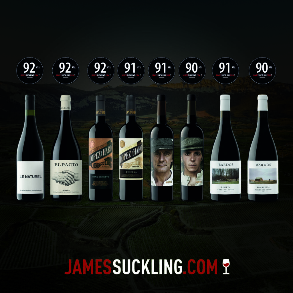 Excelentes puntuaciones de James Suckling: ocho vinos sobresalientes ...